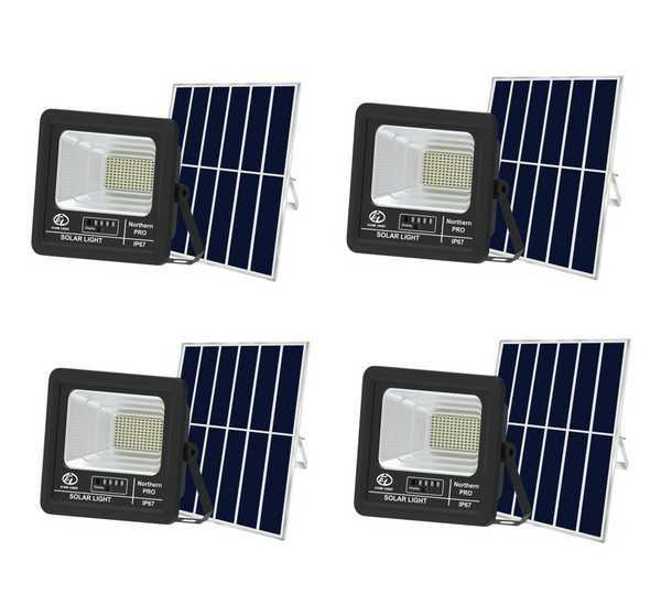 Ecomlight IP67 Solar Floodlight with Power Level Display - 200W Plus